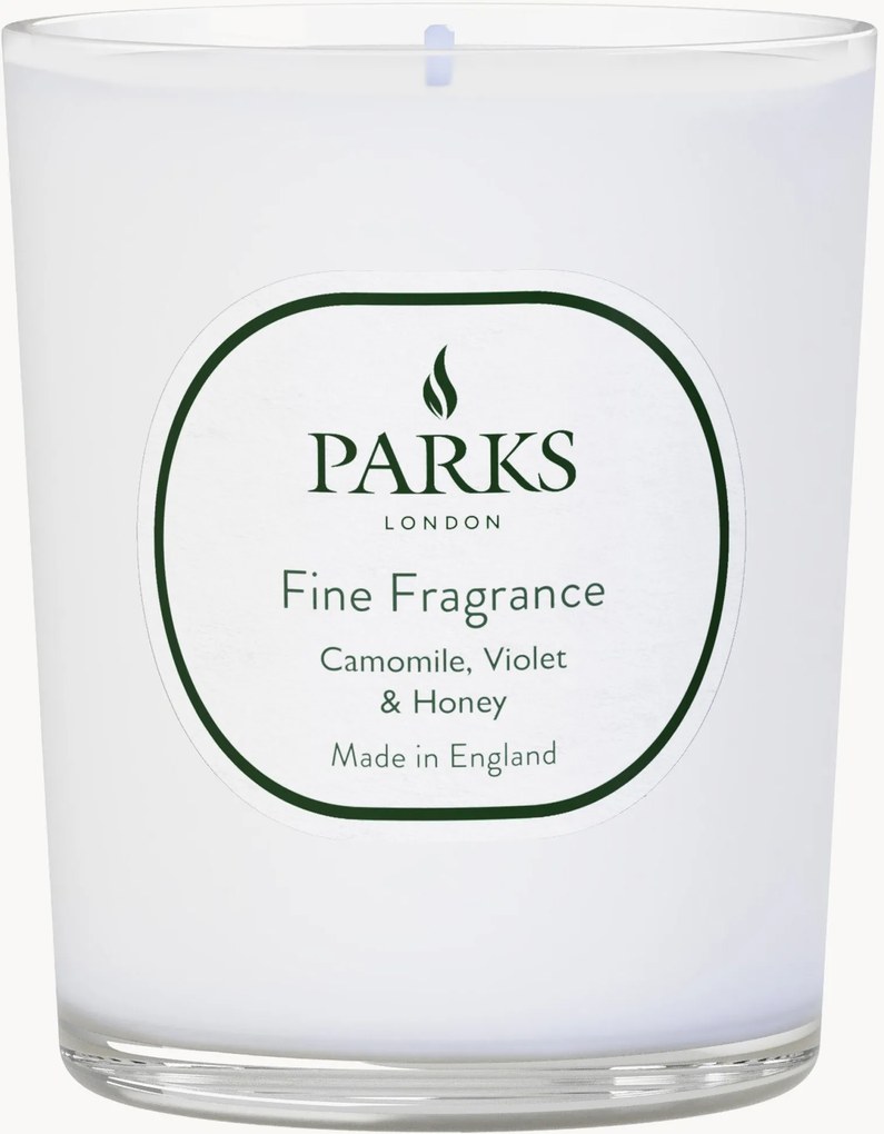 Ručně vyrobená vonná svíčka Fine Fragrance (heřmánek, fialka a med)