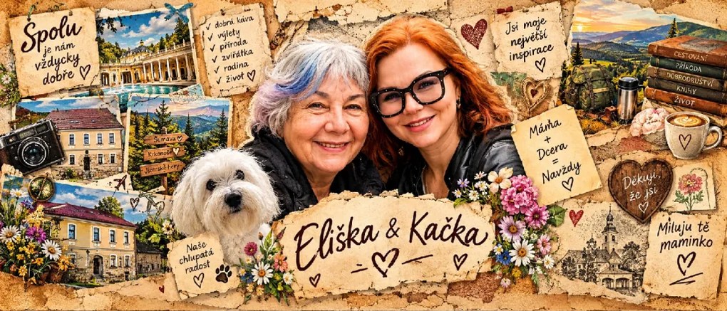 Personalizovaný hrnek z fotografie – Náš příběh – dárek pro pár, kamarádky i rodinu