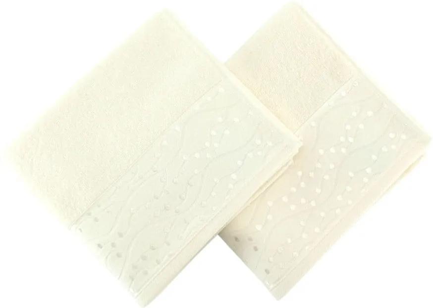 Sada 2 ručníků z čisté bavlny Andreides, 50 x 90 cm