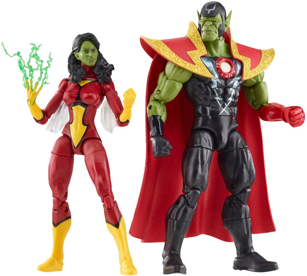 Avengers marvel legends - akční figurky - skrull queen & super-skrull
