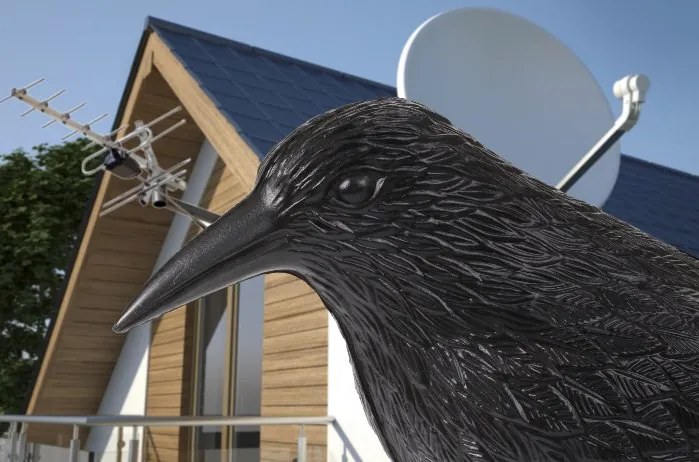 Havran plastová 3D maketa na plašení ptáků RAVEN ISO 0783, 40cm