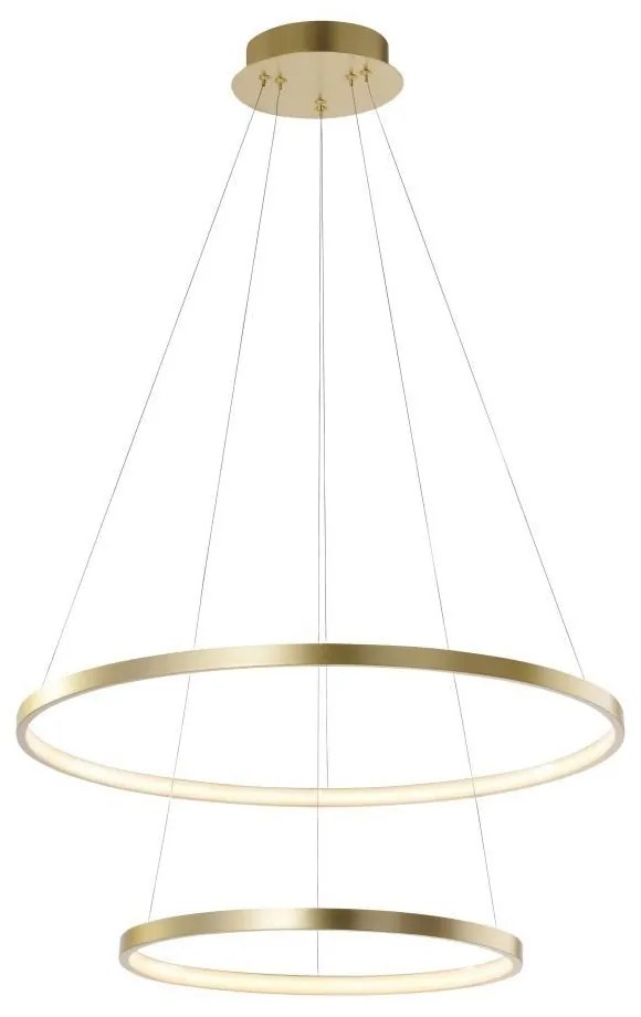 LD 11525-12 CIRCLE LED závěsné svítidlo, kruhové, Ø50cm, zlatá 3000K - LEUCHTEN DIREKT