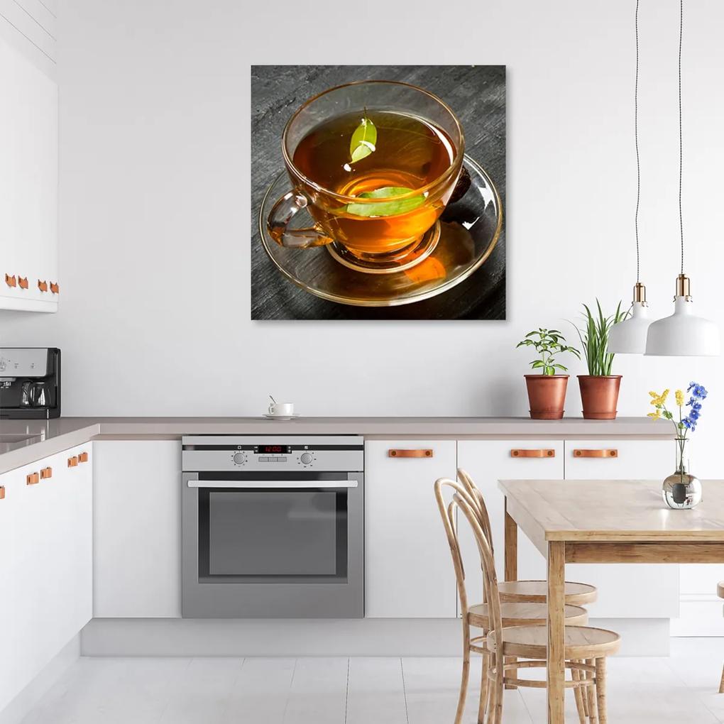 Obraz na plátně, Šálek čaje - 40x40 cm