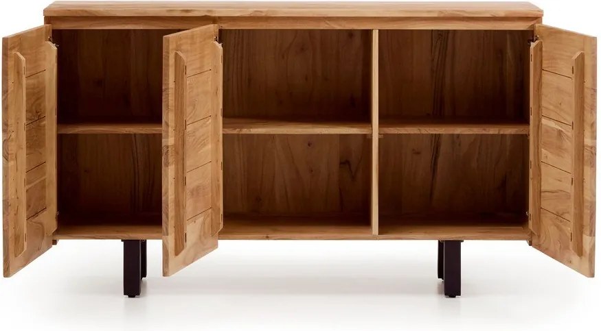 Komoda z masivu akácie v přírodní barvě 150x88x40 cm Uxue – Kave Home