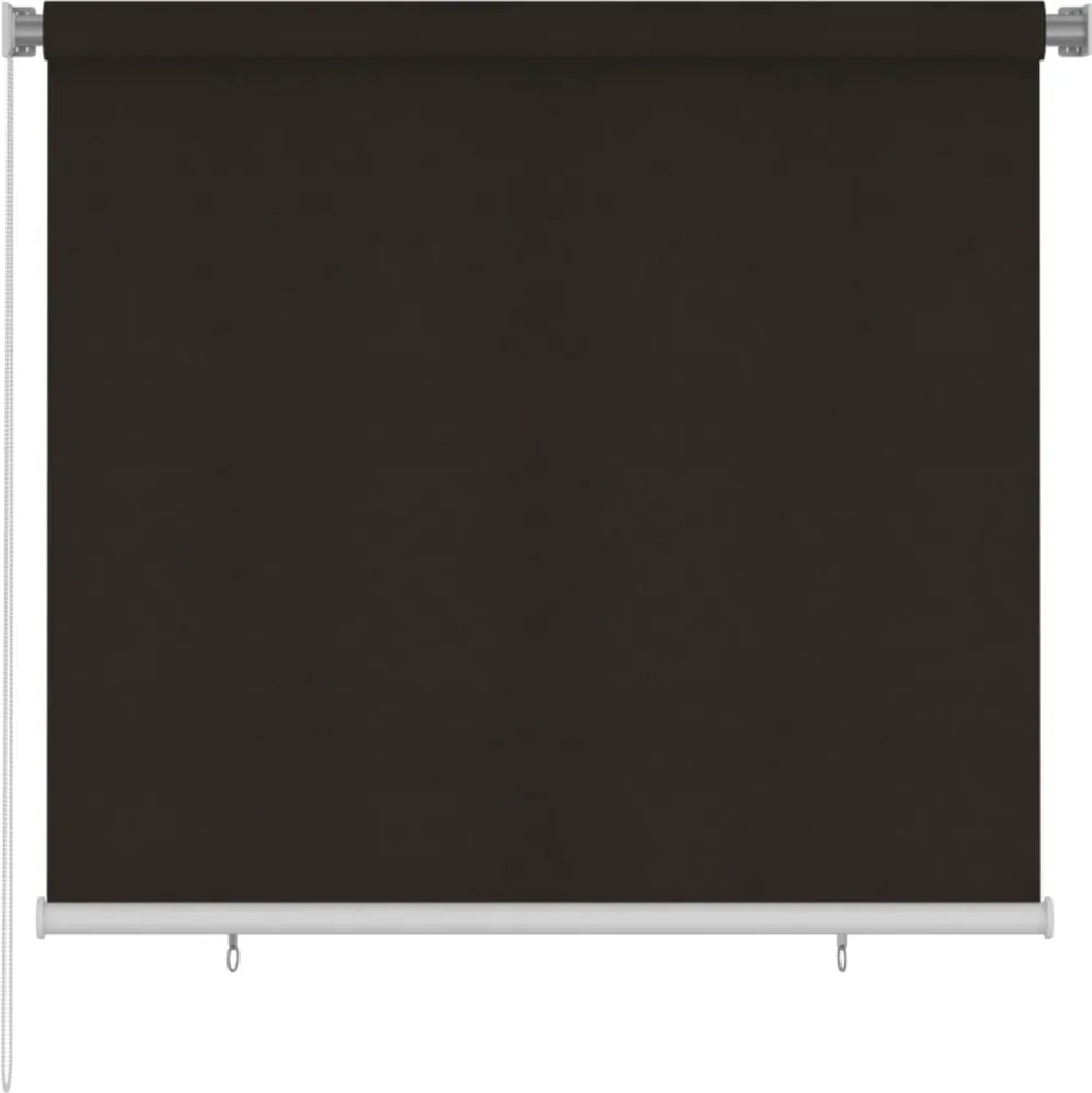 Venkovní roleta 165 (Š) x 140 (V) cm hnědá HDPE 312970