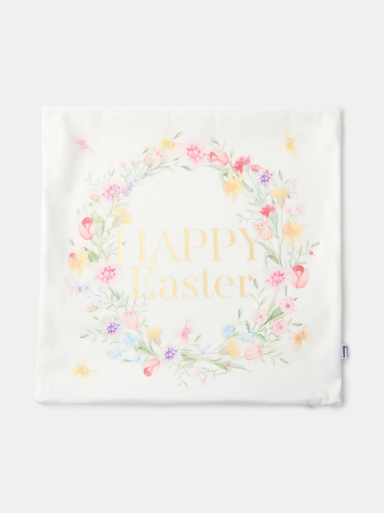 Sinsay - Velikonoční povlak na polštář s nápisem "Happy Easter" - vícebarevná