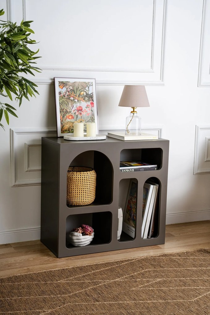 Kalune design Konzolový stolek LESA antracitový