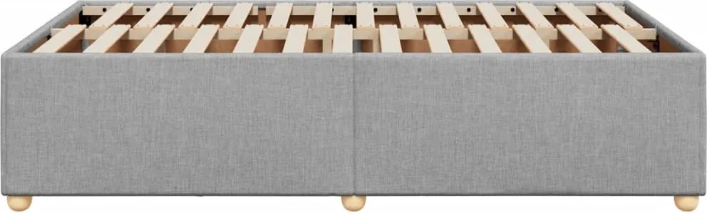 Rám postele bez matrací světle šedá 120x190 cm textil 3284715