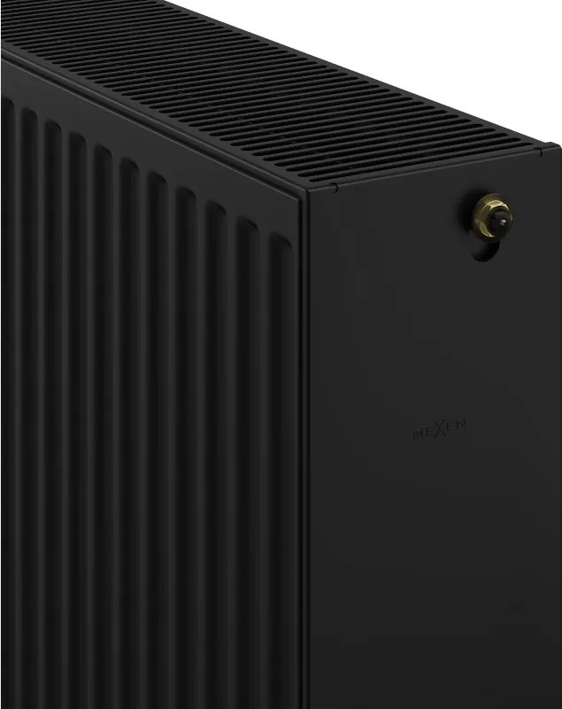 Mexen CC33, panelový radiátor 300 x 2200 mm, spodní středové připojení, 2936 W, černá, W6C33-030-220-70