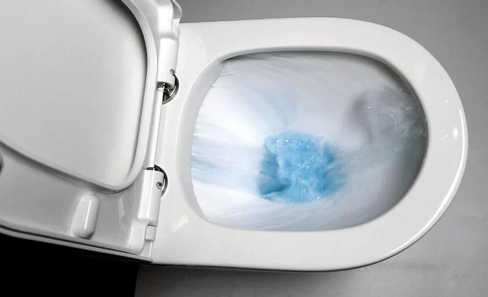 Sapho, PACO RIMLESS WC kombi mísa s nádržkou včetně splachovací soupravy, spodní/zadní, PC1012WR
