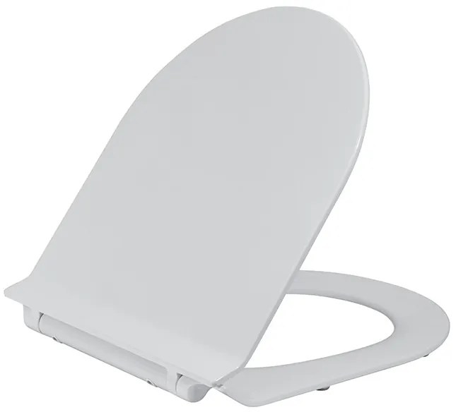 CERANO - Závěsná WC mísa Puerto, Rimless + sedátko Sedile, softclose - bílá lesklá - 35x50 cm