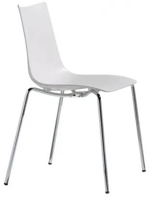 Scab Plastová židle ZEBRA TECHNOPOLYMER Barva kostry chromová kostra Barva plastu Scab Holubičí šedo-hnědá 2615