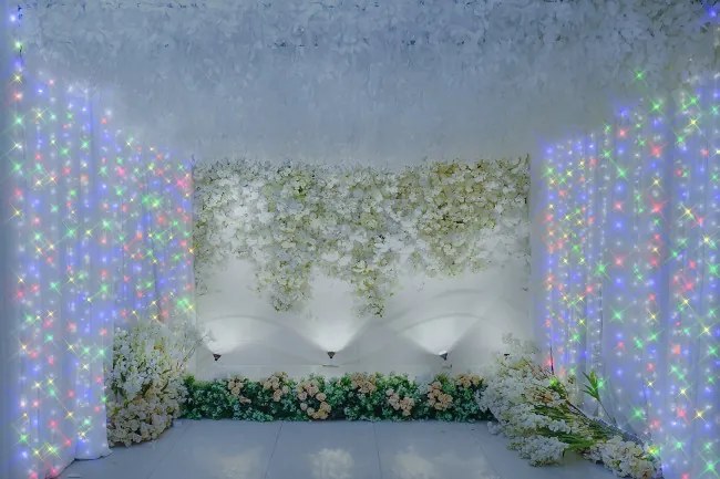 Světelný závěs 300 micro LED s dálkovým ovládáním 300×300 cm