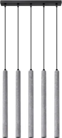 Závěsné svítidlo SOLLUX PASTELO 5L betonové G9 5x8W bez žárovky SL.1274
