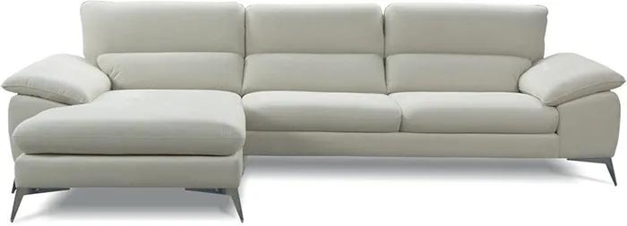 Pregio Italia sofa&relax Moderní rohová sedací souprava TOUCH Provedení: 2-místná MAXI +lehátko, Vzorník látek: tekno fibra 08 mud