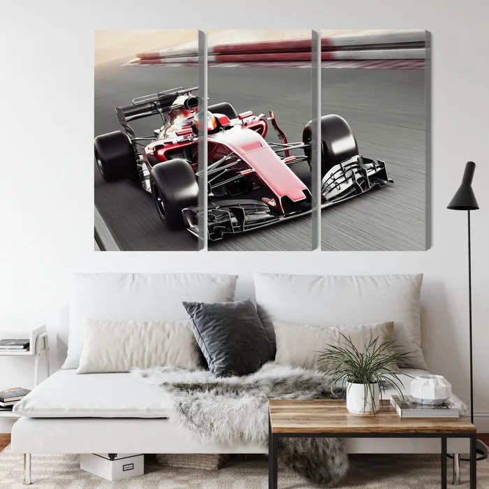 Vícedílný obraz Vůz Formule 1 Na Trati Nedostatek Nedostatek Plátno Canvas 60x40