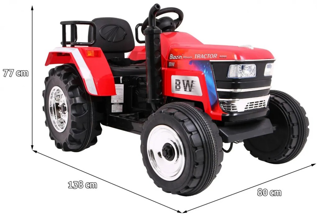 Tomido elektrický traktor Blazin červený