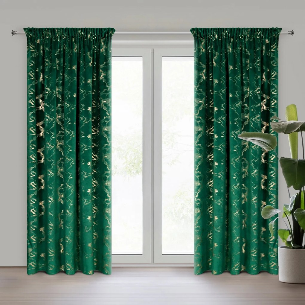 ZATEMŇOVACÍ ZÁVĚS NA PÁSCE RAJA 140X270 CM VZOROVANÁ