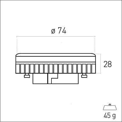 LED žárovka Century GX53 10W 1000LM 4000K