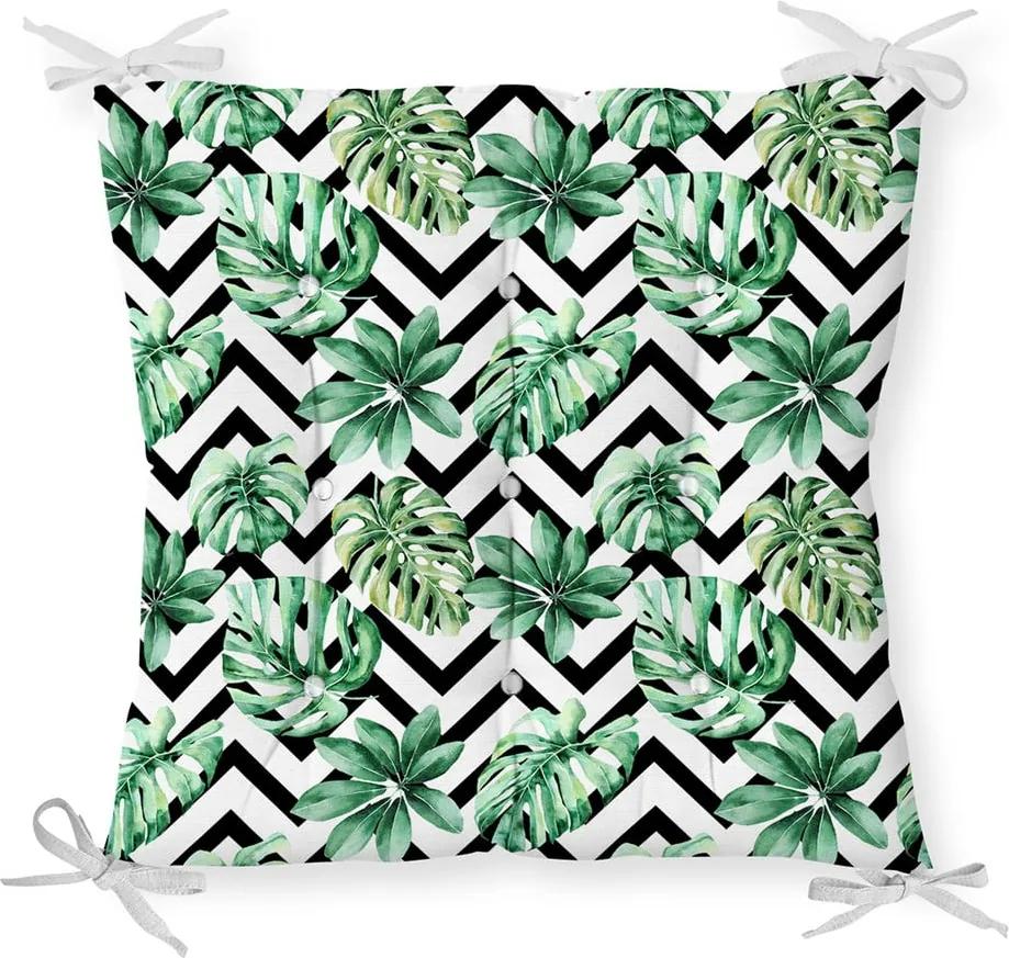 Podsedák s příměsí bavlny Minimalist Cushion Covers Palm Leaves, 40 x 40 cm