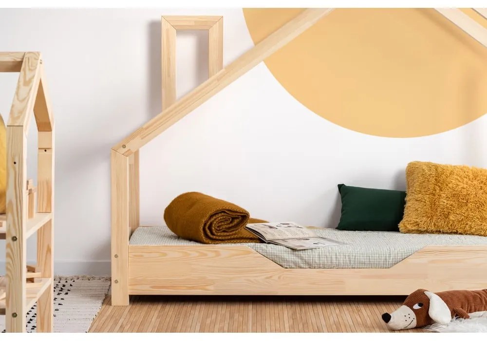Adeko Dětská postel domeček Luna B Velikost postele: 180x100 cm Barva: dekor přírodní dřevo přírodní