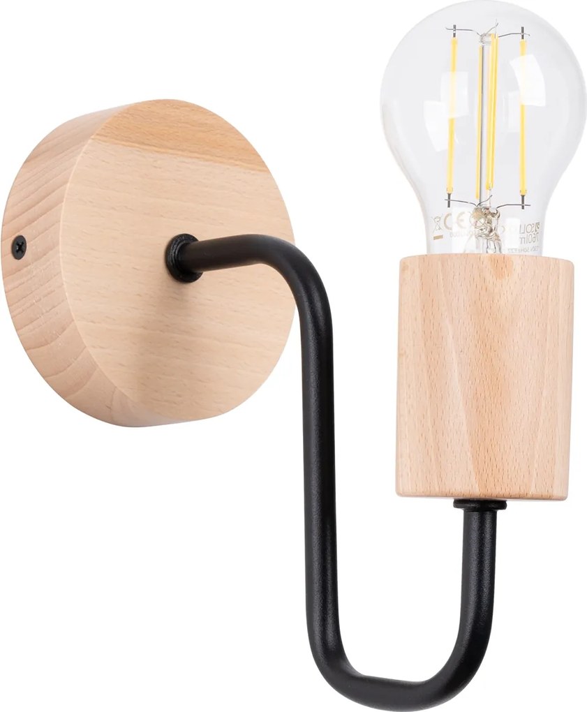 Sollux Lighting Nástěnné svítidlo TIMBO černé