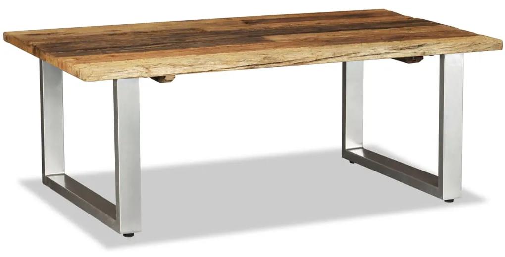 Konferenční stolek masivní recyklované dřevo 100 x 60 x 38 cm - Default Title