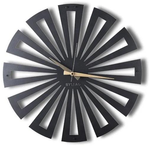 Dekorativní nástěnné hodiny Symmetry 50 cm černé