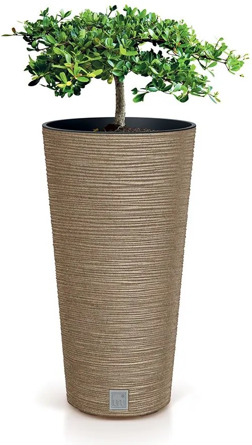 Prosperplast Květináč FURU SLIM ECO WOOD 25cm naturo