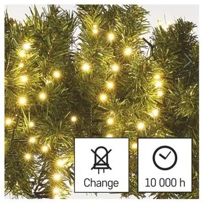 LED vánoční řetěz Hedge s časovačem 12 m teplá bílá