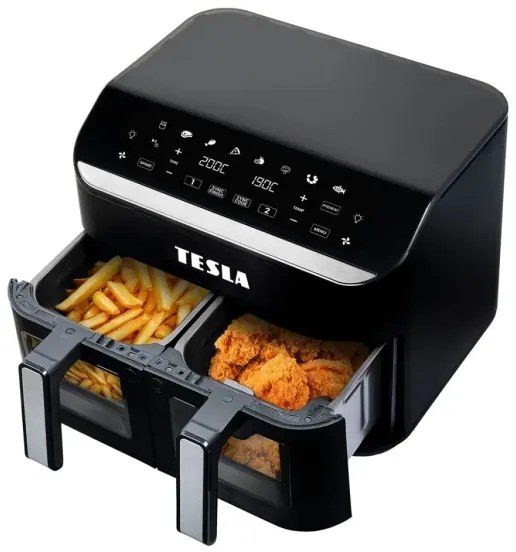 TESLA Electronics AirCook - Multif. duální dig. horkovzd. fritéza 9 l 2400W/230V