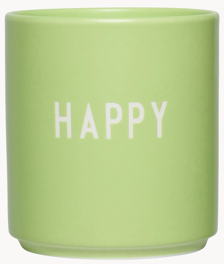 Hrnek's nápisem Favourite Happy