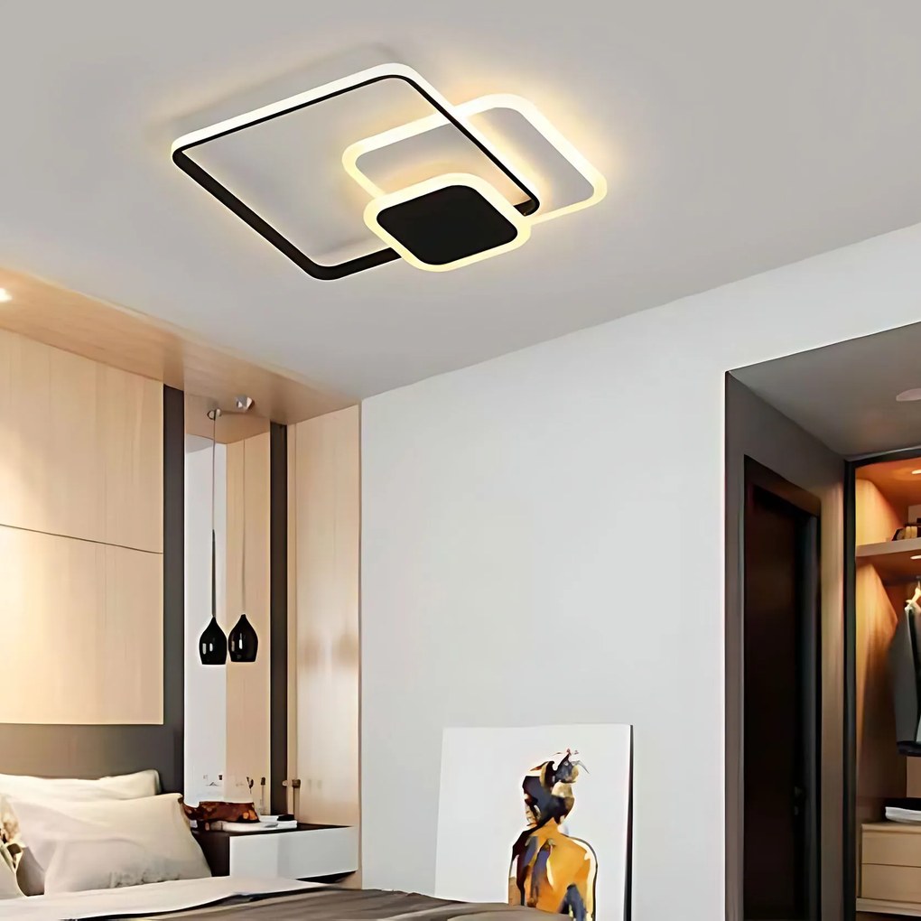 Toolight Stropní LED osvětlení Modern D49 LHJ079-C černá/bílá