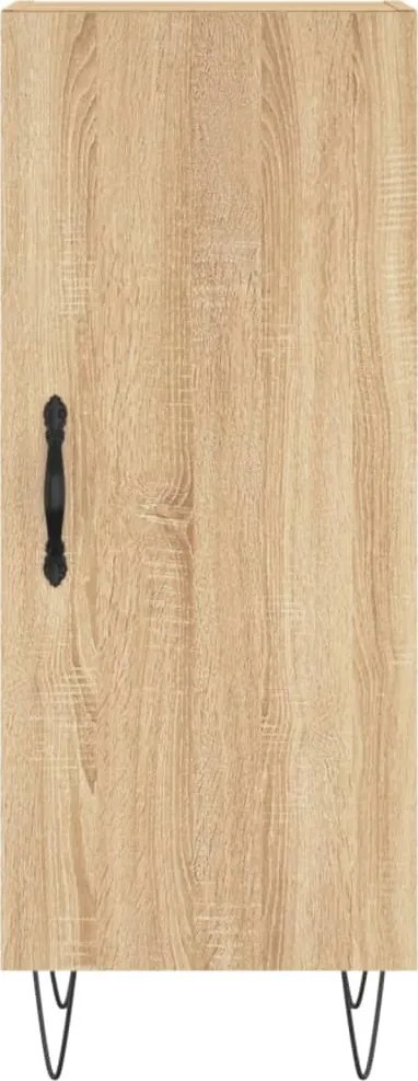 vidaXL Příborník 34,5 x 34 x 90 cm kompozitní dřevo [828535] Barva: bílá s vysokým leskem
