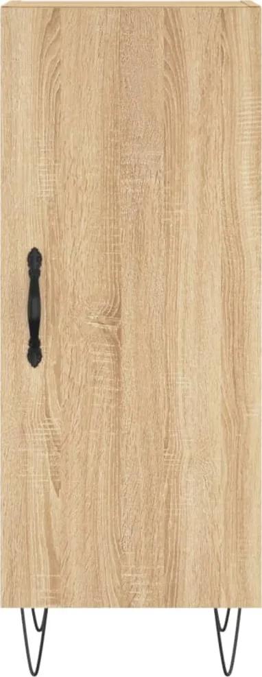 vidaXL Příborník 34,5 x 34 x 90 cm kompozitní dřevo [828535] Barva: kouřový dub