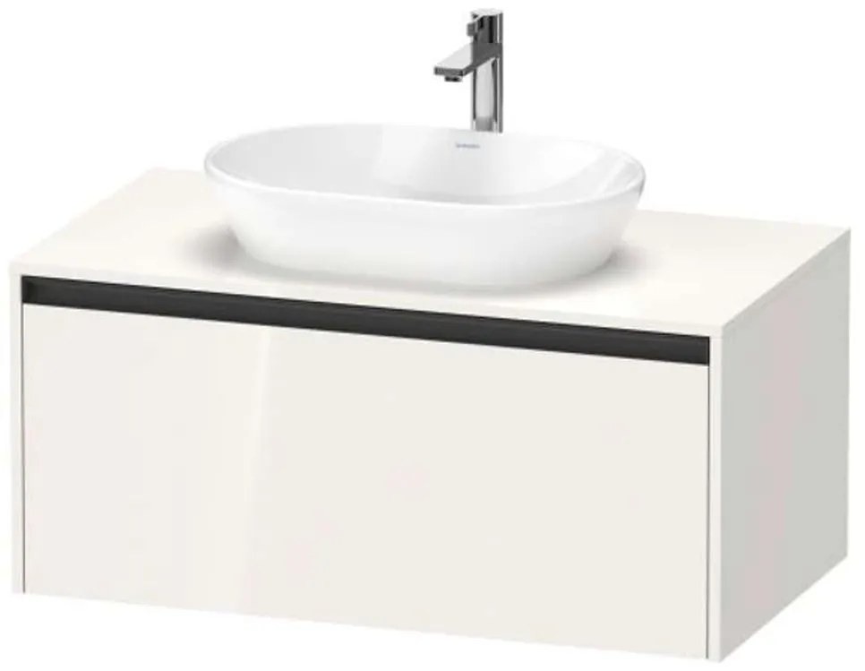 Duravit Ketho.2 - Umyvadlová skříňka s výřezem 46x100x55 cm, 1 zásuvka, lesklá bílá K24886022220000