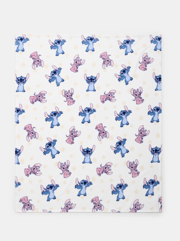 Sinsay - Dětská deka Lilo & Stitch - bílá