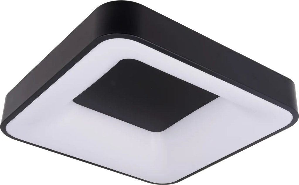 T-LED 105538 LED svítidlo ZULU 48W CCT hranaté černé stropní CCT