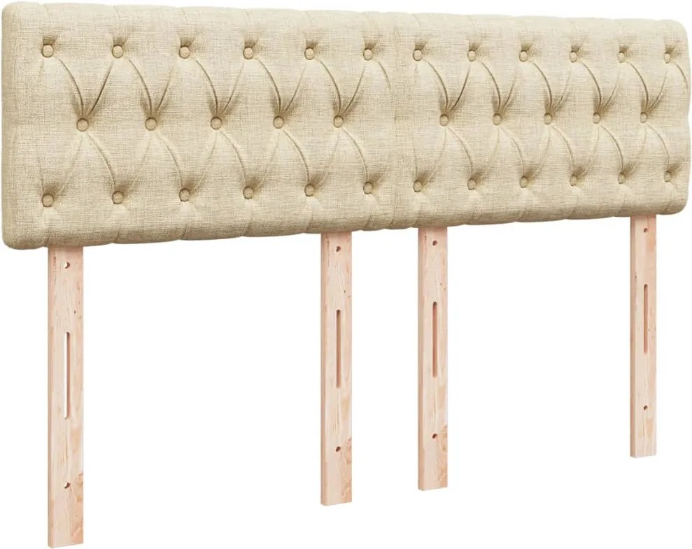 Box spring postel s matrací krémová 140x200 cm textil 3287103