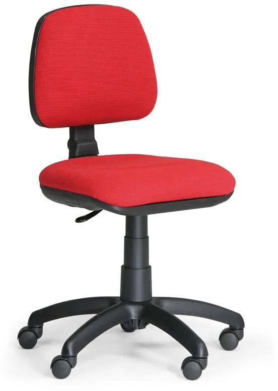 Pracovní židle Milano bez područek, červená