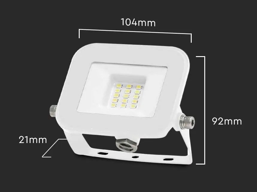 LED Solution Bílý LED reflektor 10W Premium Barva světla: Teplá bílá 10011
