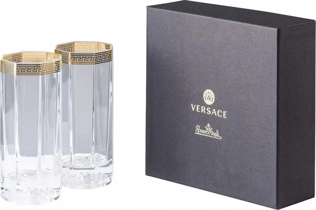 Sada 2 sklenic Longdrink Versace Crystal D'Or