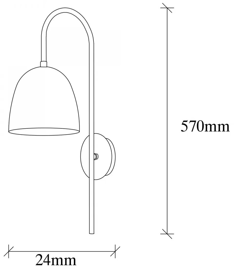 Nástěnná lampa Tato bílá