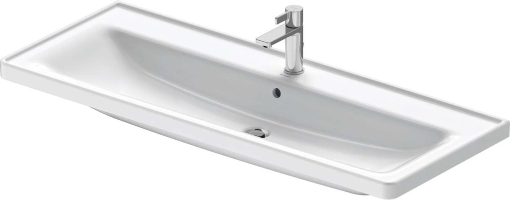 Duravit D-Neo - Umyvadlo 120x48 cm, s přepadem, otvor pro baterii, bílá 2367120000