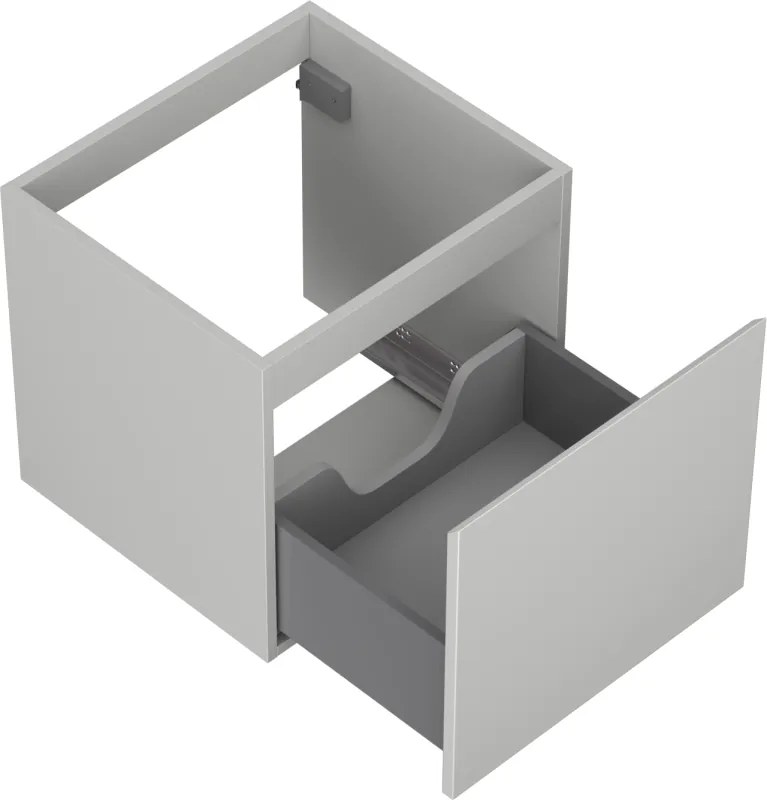 Mexen Orio, koupelnová skříňka 50 cm, 1 zásuvka, šedá matná, 91A10-05047-1-BF62