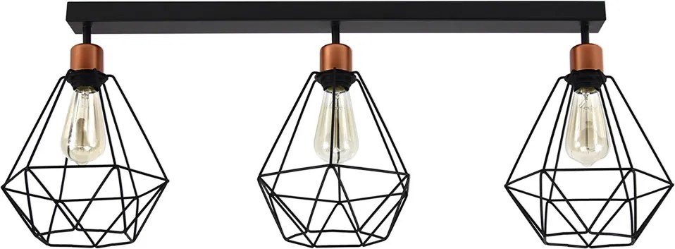 Lampa Stropní Svítidlo Loft Edison z drátu 718-A3