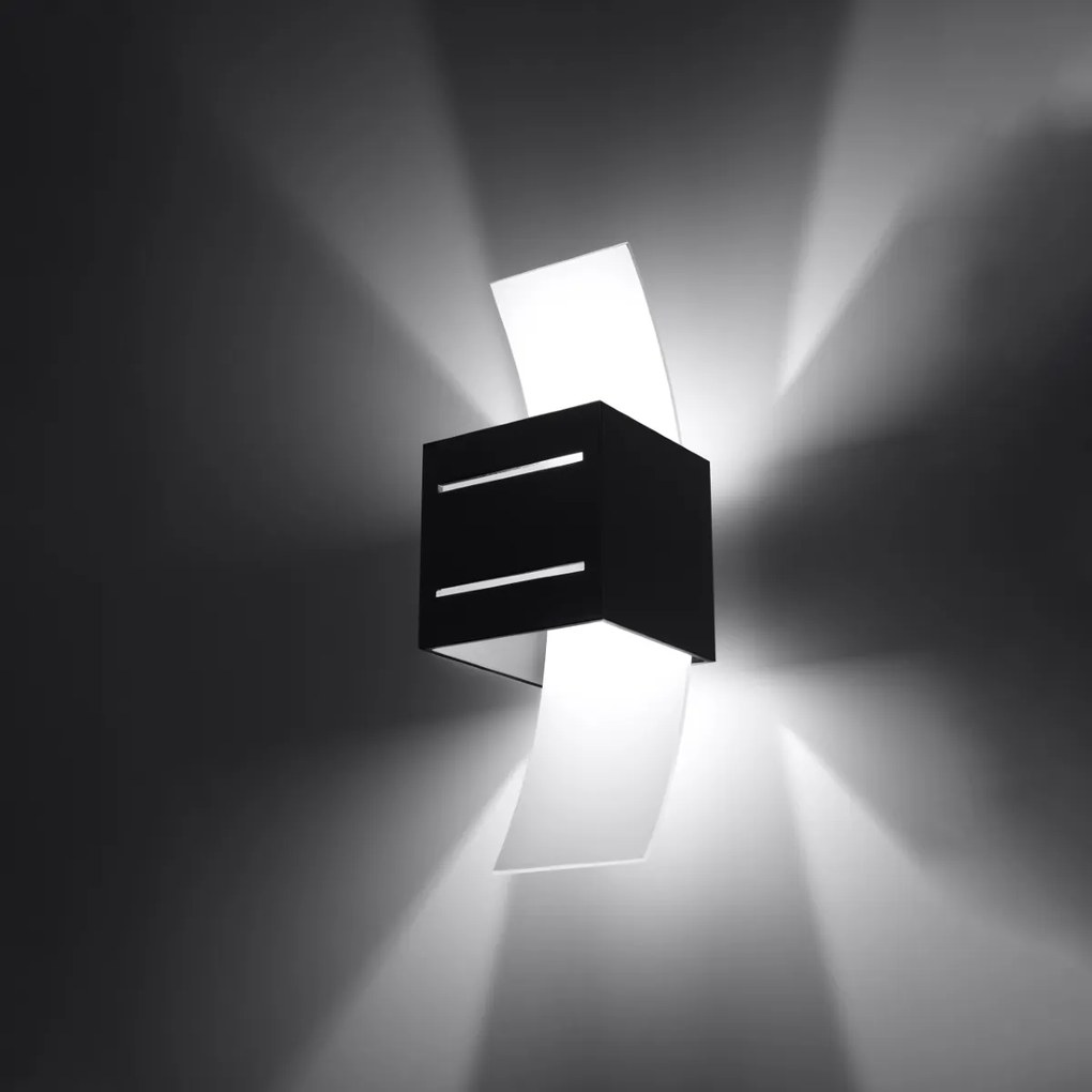 Sollux Lighting Nástěnné svítidlo LORETO Černá