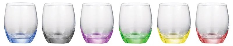 BOHEMIA RAINBOW SKLENICE NA WHISKY 300ML SADA 6 KS