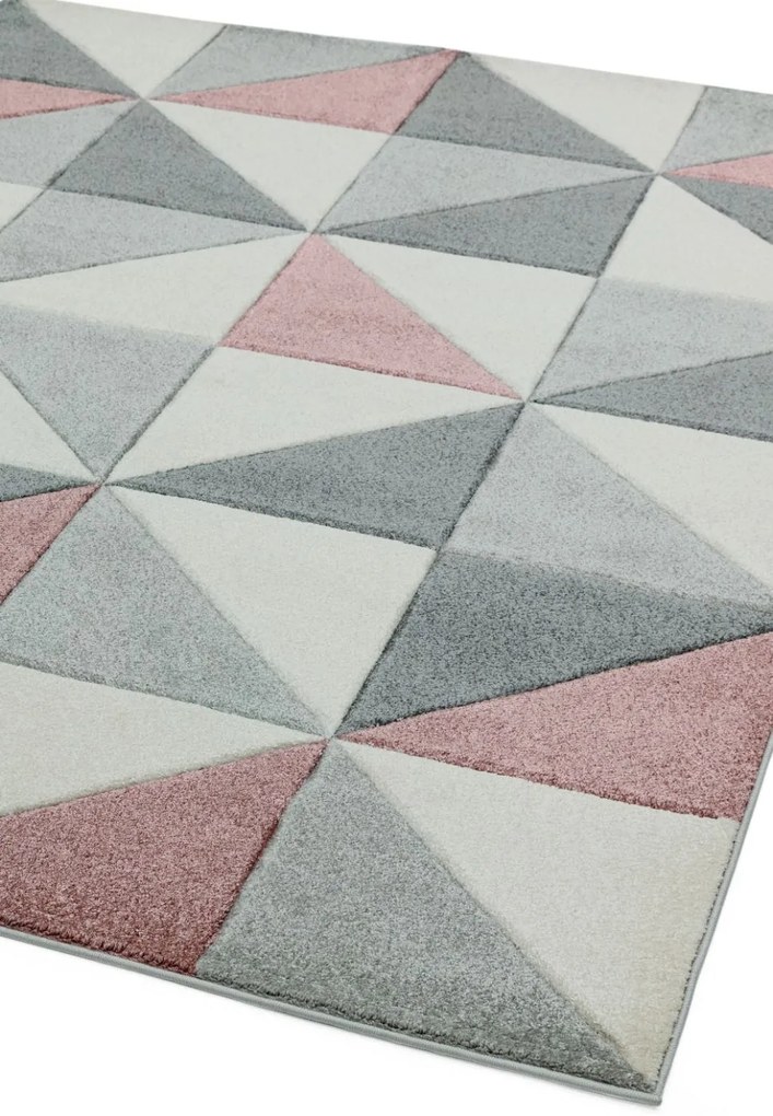 Růžový koberec Furla Cubic Pink Rozměry: 200x290 cm