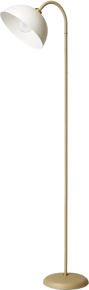 Stojací lampa Zack, 1x bílé PVC stínítko, be